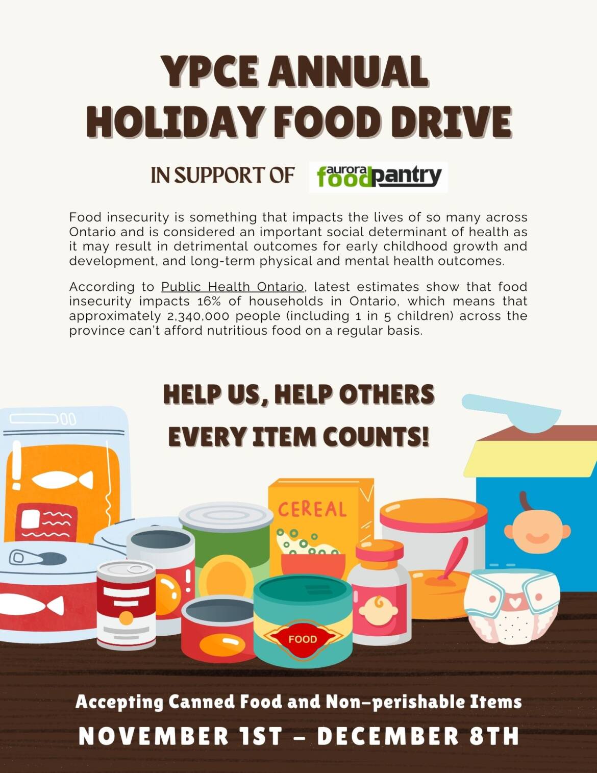 Holiday-Food-Drive - York Professional Care & Education